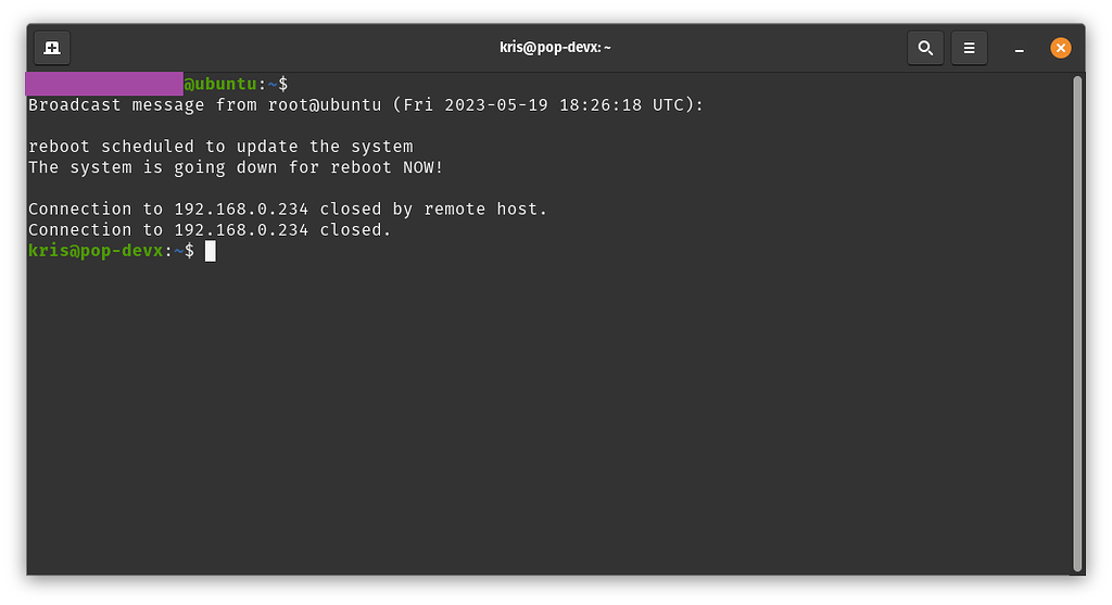 Ubuntu Core 20 displays message reboot scheduled to update the system - device - snapcraft.io